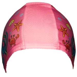 Badehette rosa havfrue for barn - Squatina